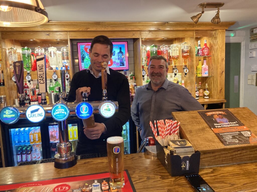 Robin Millar MP supports two local pubs’ investments with a pub crawl ...
