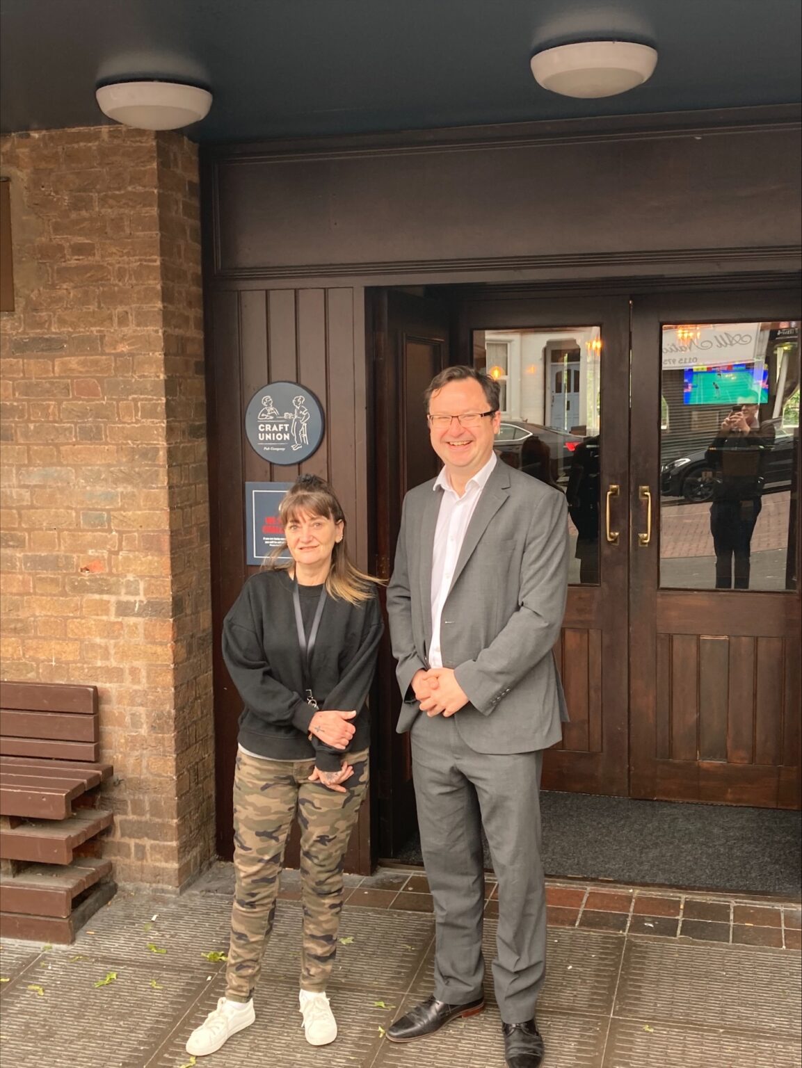 A warm welcome: Alex Norris MP visits the Oxford to see impressive ...
