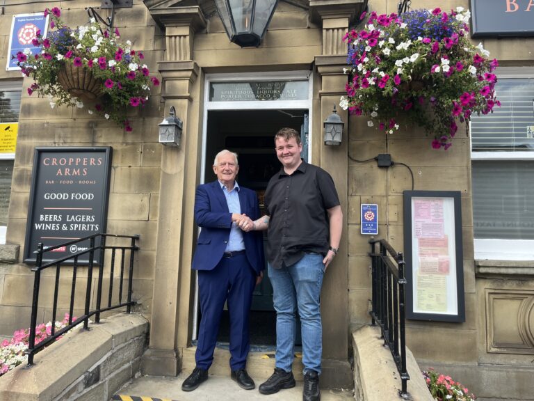 MP for Huddersfield visits The Croppers Arms following a significant ...